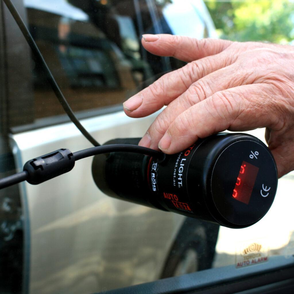 AutoTest's Hands Free Window Tint Testing - AutoTest Products Pty Ltd